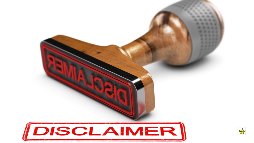 Legal Disclaimer Template - Freshdox