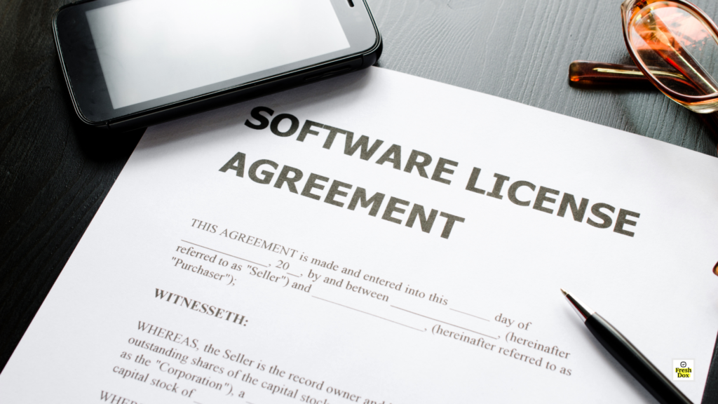 Software License Agreement Template - Freshdox