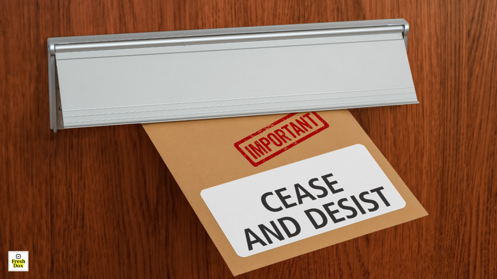Cease and Desist Notice Template - Freshdox