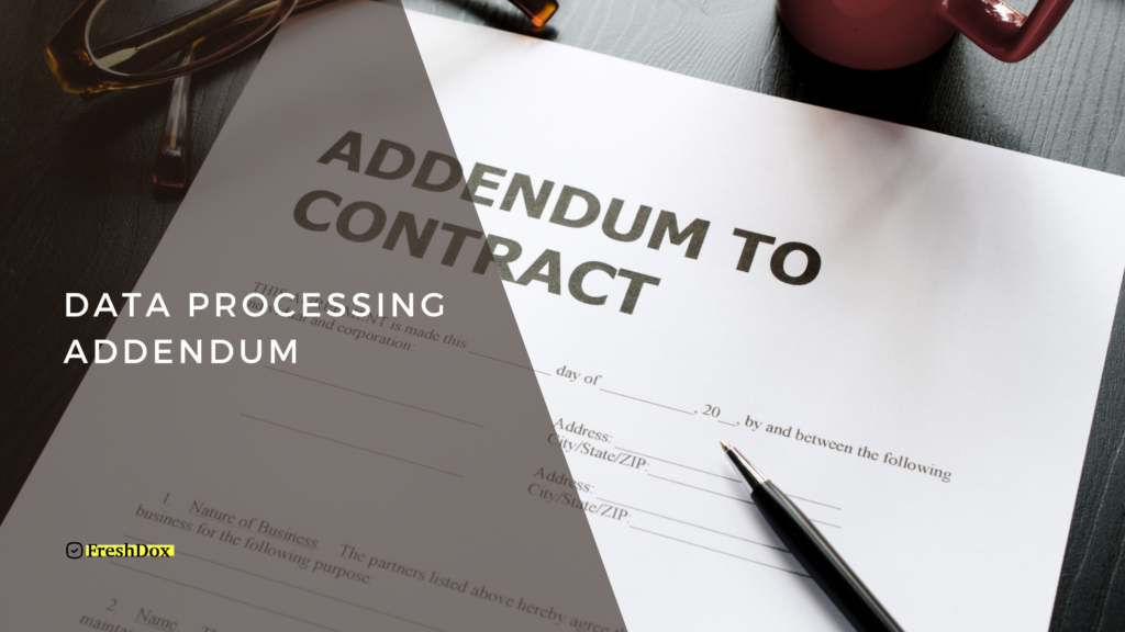 Data Processing Addendum Template - Freshdox