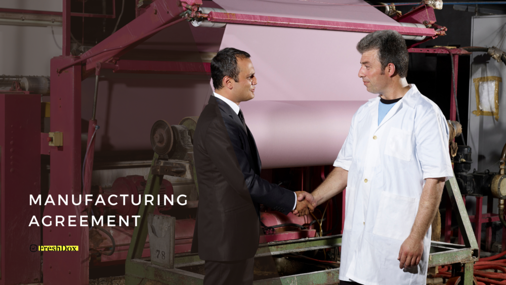 Manufacturing Agreement Template - Freshdox