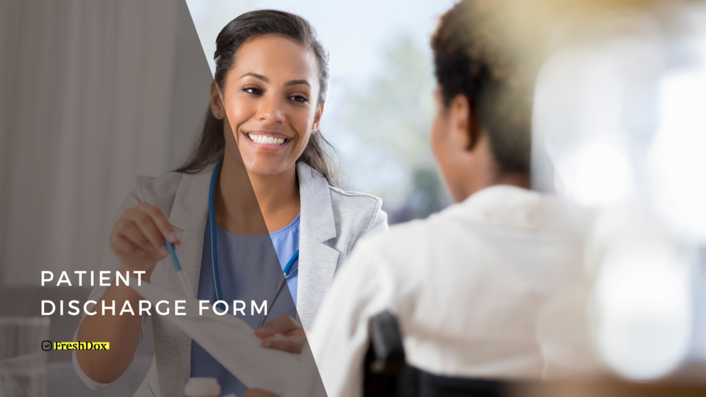 Patient Discharge Form Template - Freshdox
